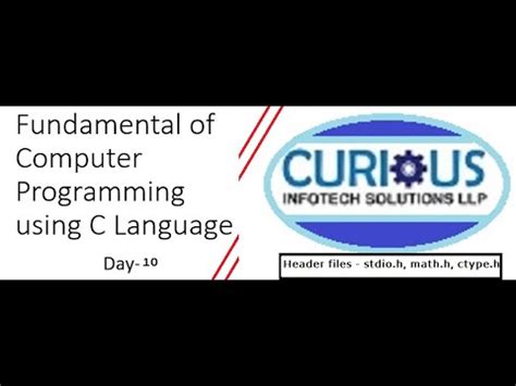 Day10 C Header Files YouTube