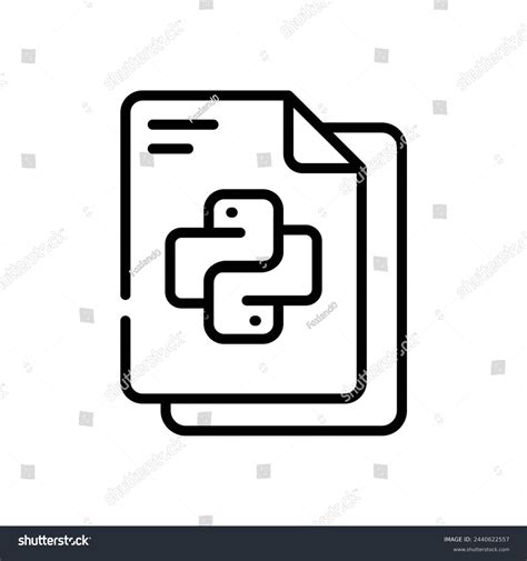 Python Icon Vector Stock Illustration Stock Vector Royalty Free