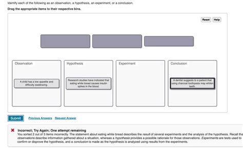 Solved Identify Each Of The Following As An Observation A