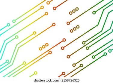 Microcircuit Background Microprocessor Electronic Circuit Vector Stock Vector Royalty Free