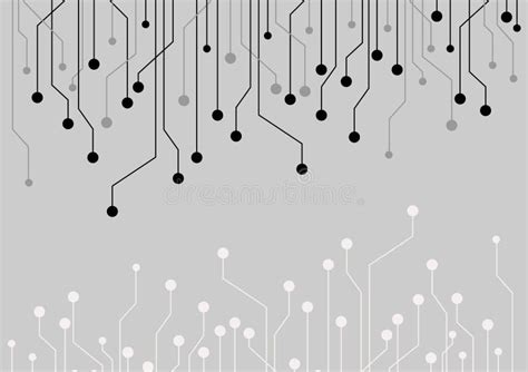 Technology With Black And Gray Lines Lines Pattern In Light Grey