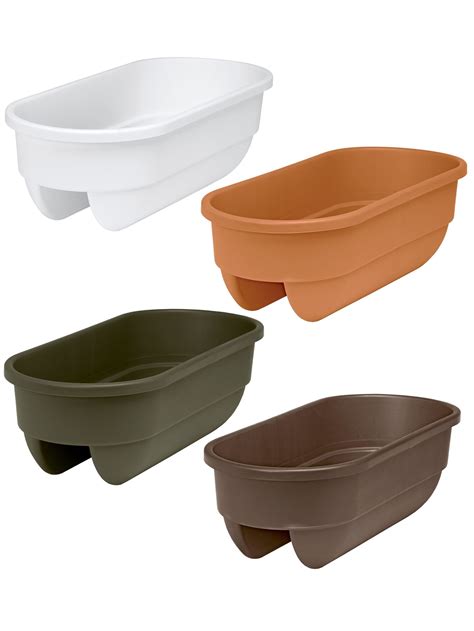 Deck Over Railing Planter Boxes Gardener S Supply Over Railing Planters Railing Planters