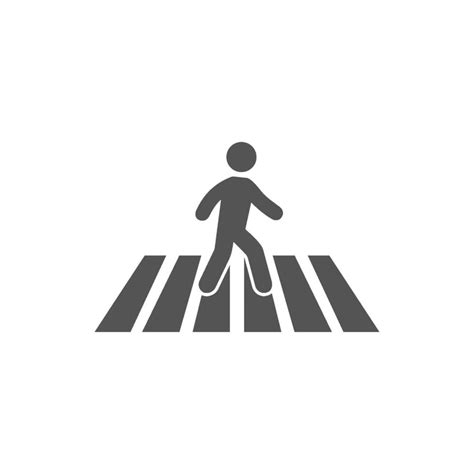 Pedestrian Crossing Sign Vector Art Icons And Graphics For Free Download