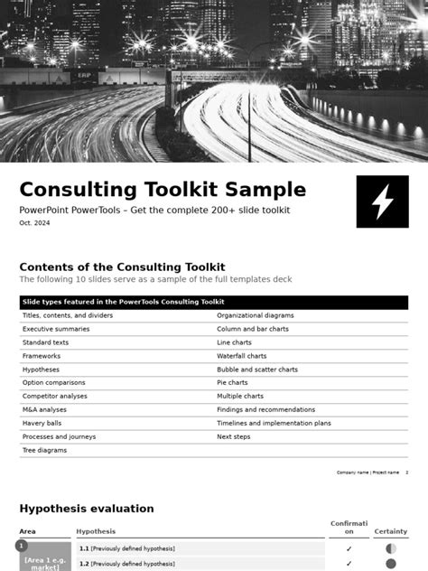 Consulting Toolkit Free Downloads Pdf Hypothesis