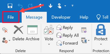 Save An Outlook Message As A Eml File A PDF File Or As A Draft
