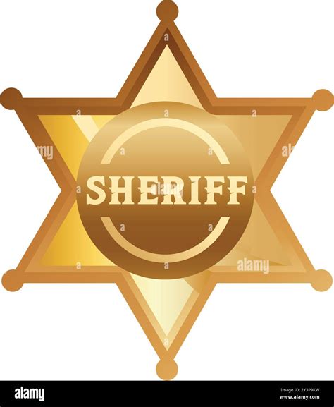 Sheriff Star Badge Vector Illustration Stock Vector Image And Art Alamy