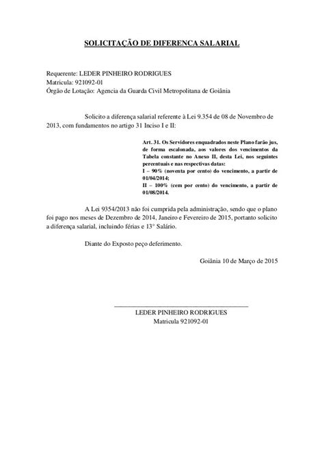 Requerimento Exemplo De Carta De Aumento Salarial Novo Exemplo