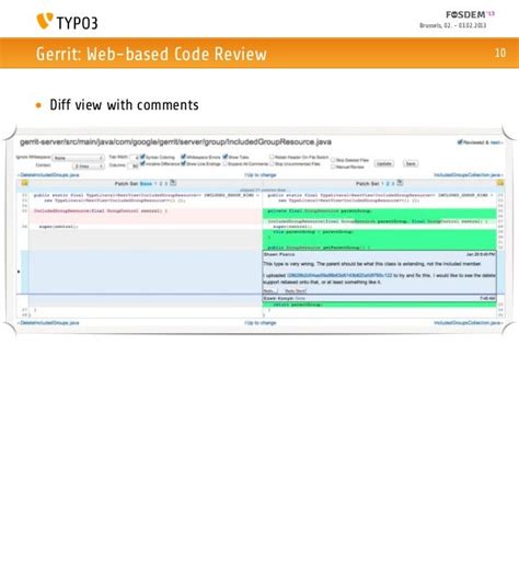 Using Gerrit Code Review In An Open Source Project