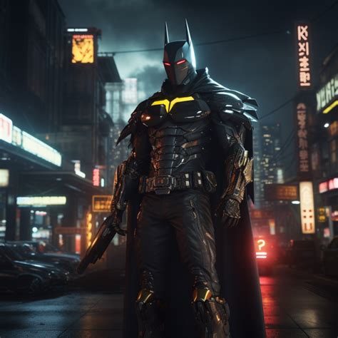 Batman In Night City Cyberpunk 2077 Night City Batman Beyond