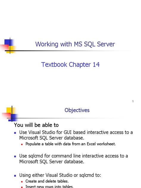ms sql chapter 14 textbook working with database pdf microsoft sql