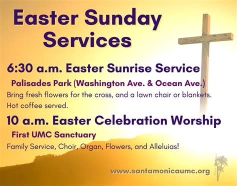 Apr 9 Easter Sunday Services At First Umc Santa Monica Ca Patch