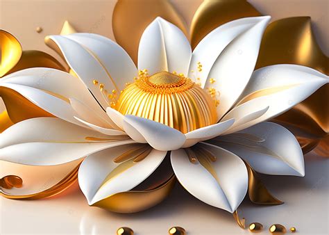 Background Bunga Bakung Putih Dengan Latar Belakang Berwarna Warni