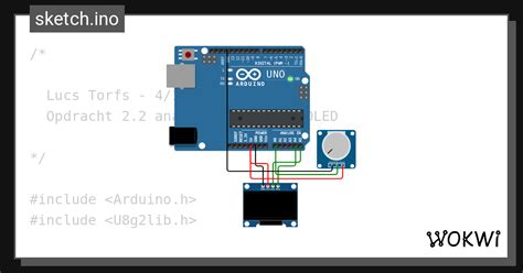 2 2 Analoge Waarde Op OLED Wokwi ESP32 STM32 Arduino Simulator