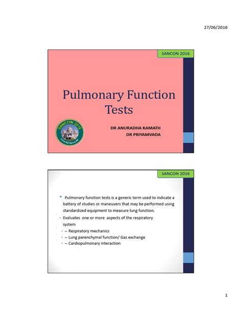 Pulmonary Function Tests Pdf Exhalation Lung