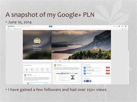 Personal Learning Network Reflection Ppt