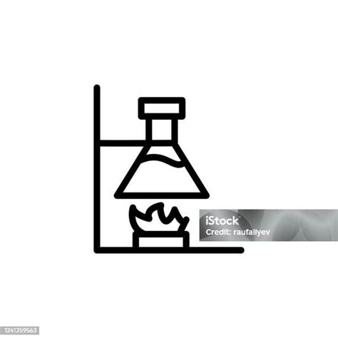 화학 플라스크 아이콘 교육 요소 아이콘입니다 가는 선 아이콘 0명에 대한 스톡 벡터 아트 및 기타 이미지 0명 개념 개발 Istock