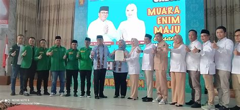 Deklarasi Pasangan Calon Bupati Dan Wakil Bupati Muara Enim H Nasrun Umar Lia Anggraini