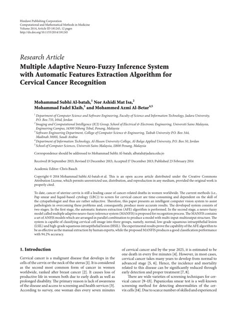 Pdf Multiple Adaptive Neuro Fuzzy Inference System With Automatic