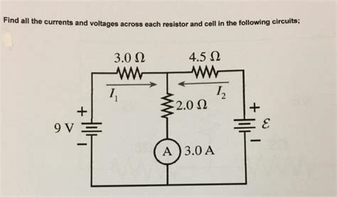 Solved Find All The Currents And Voltages Across Each