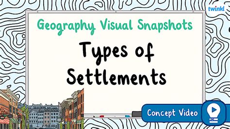 Types Of Settlements Geography Concept Video