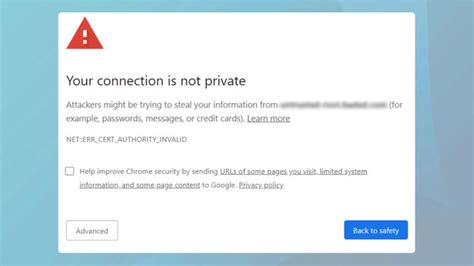 Privacy Alert Fix Your Connection Is Not Private”