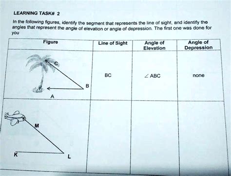solved learning task in the following figures identify the segment