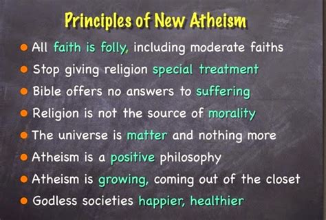 Principles Of New Atheism Atheist Revolution