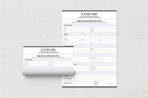 Simple Form Template Brandpacks