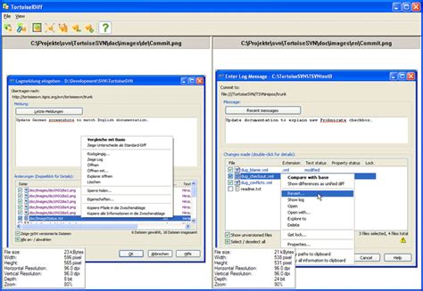 viewing differences tortoisesvn a subversion client for windows