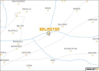 Arlington United States Usa Map