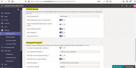 How To Manage Meeting Policies In Microsoft Teams Microsoft 365 Global Sharepoint