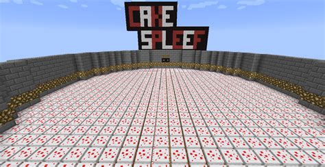 [1 5 2][mini game][spleef] cake spleef maps mapping and modding