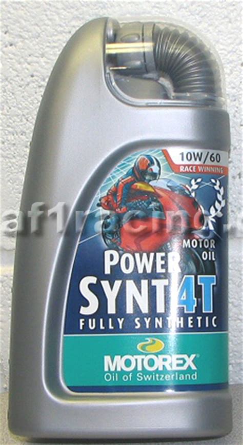 AF1 Racing. Motorex Fully Synthetic 10W/60 4T Motor Oil 1L