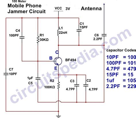 Signal Jammer Circuit Diagram