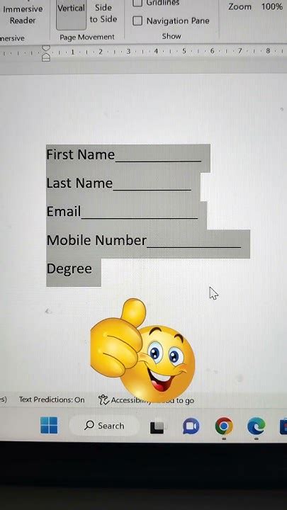 Ms Word Time Saving Trick Dont Miss This Trick Shorts Msword