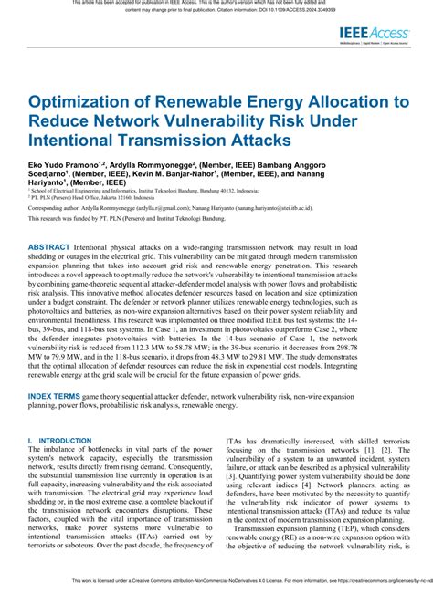 Pdf Optimization Of Renewable Energy Allocation To Reduce Network