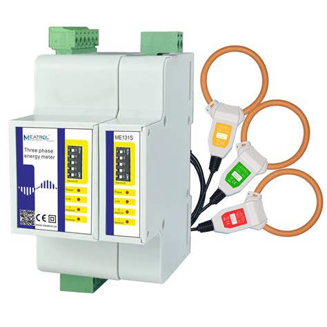 Me131 Multi Circuit Smart Meter Multi Rogowski Coil Probes Din Rail