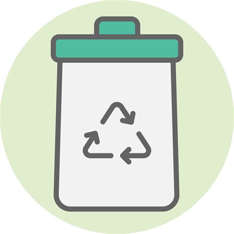 Recyle Bin Icon In Green And White Color 24361824 Vector Art At Vecteezy