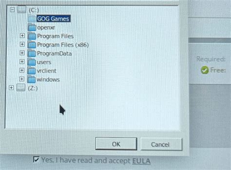 Where Is C When You Install From Gog Exe File Rsteamdeck