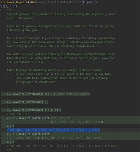 solved lef moves to nested dict moves zist[zist[str]] →