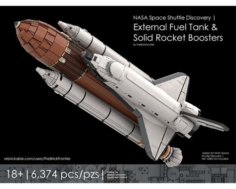 Lego Moc Nasa Space Shuttle Discovery 10283 External Fuel Tank