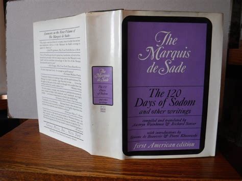 The Marquis De Sade The 120 Days Of Sodom And Other Writings By De
