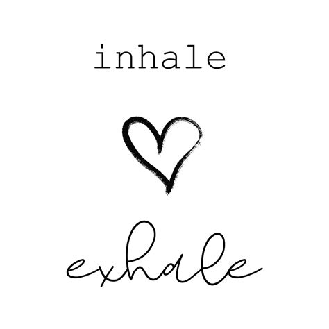 Trinx Inhale Exhale Wrapped Canvas Print Wayfair