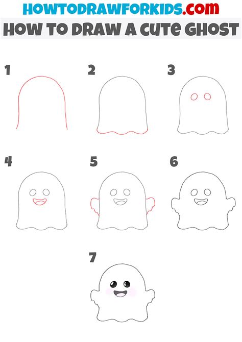 Ghost Drawing Cute Easy At Eden Disney Blog