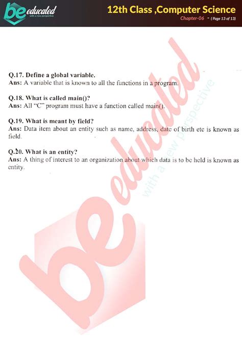 chapter 6 computer science ics part 2 notes inter part 2 notes
