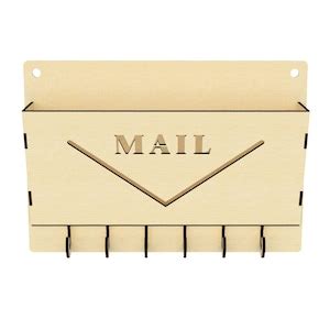 Laser Cut Mailbox Dxf Files For Laser Mailbox Cnc Plans Mail Organizer Dxf Mail Holder Laser