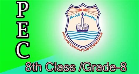 Punjab Examination Commission PEC Class Grade 8th Class Result 2024