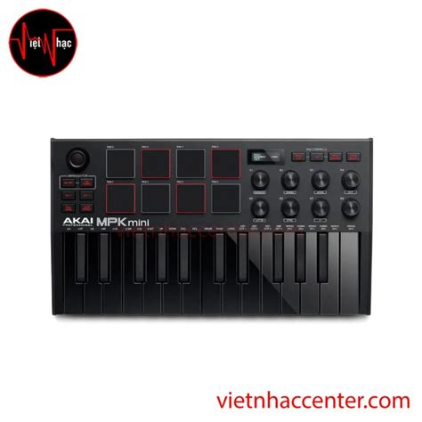 Keyboard Controller Akai Professional Mpk Mini Mk Iii 25 Key Black Việt Nhạc Center