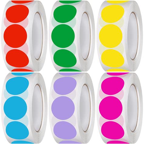 buy 3000 pieces 3 4 inch round color coding labels roll dot stickers