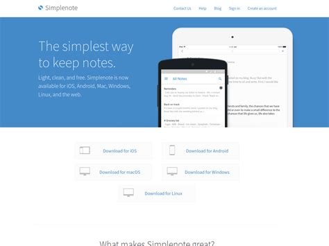 Simplenote Support Image Timbezy
